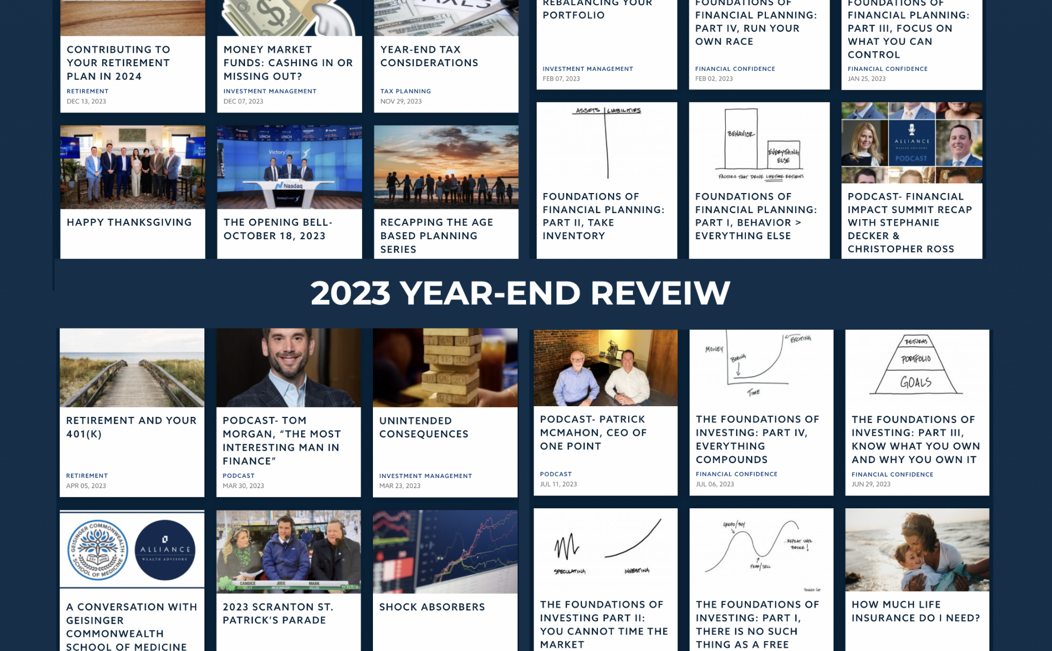 The 2023 Year-End Review - Alliance Wealth Advisors
